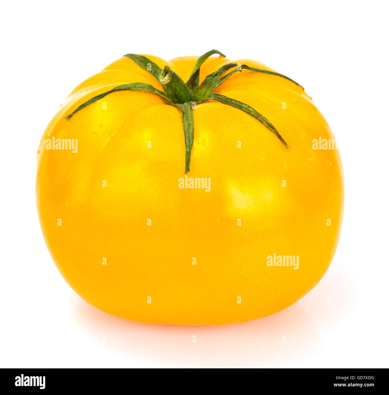 Yellow Tomato Isolated on a White Background Stock Photo - Alamy
