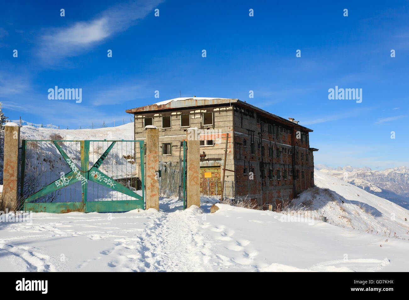Abandoned military barracks from "Monte Grappa",Italy Stock Photo - Alamy