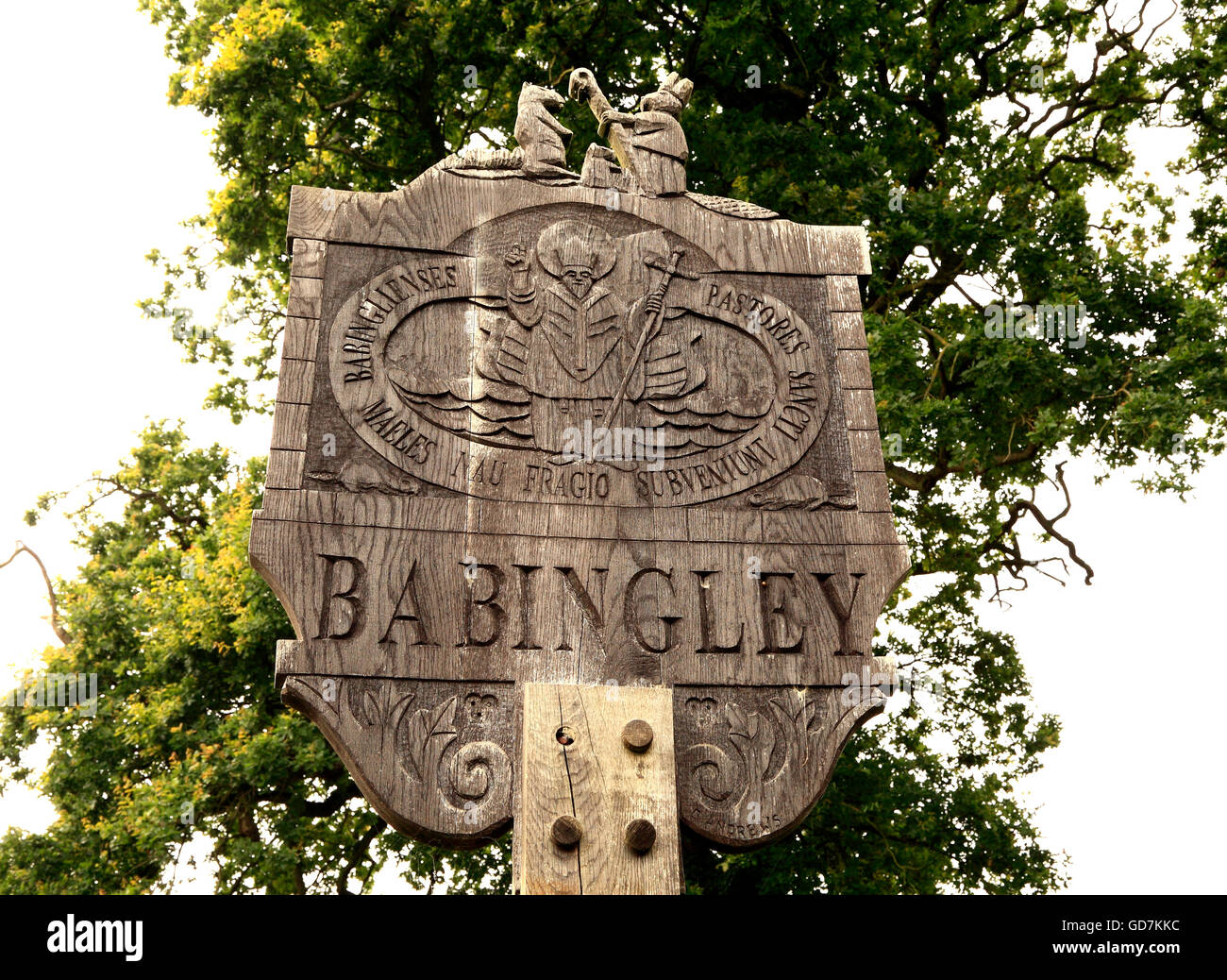 Babingley Village Sign, Norfolk, St. Felix of Burgundy and Beaver ...