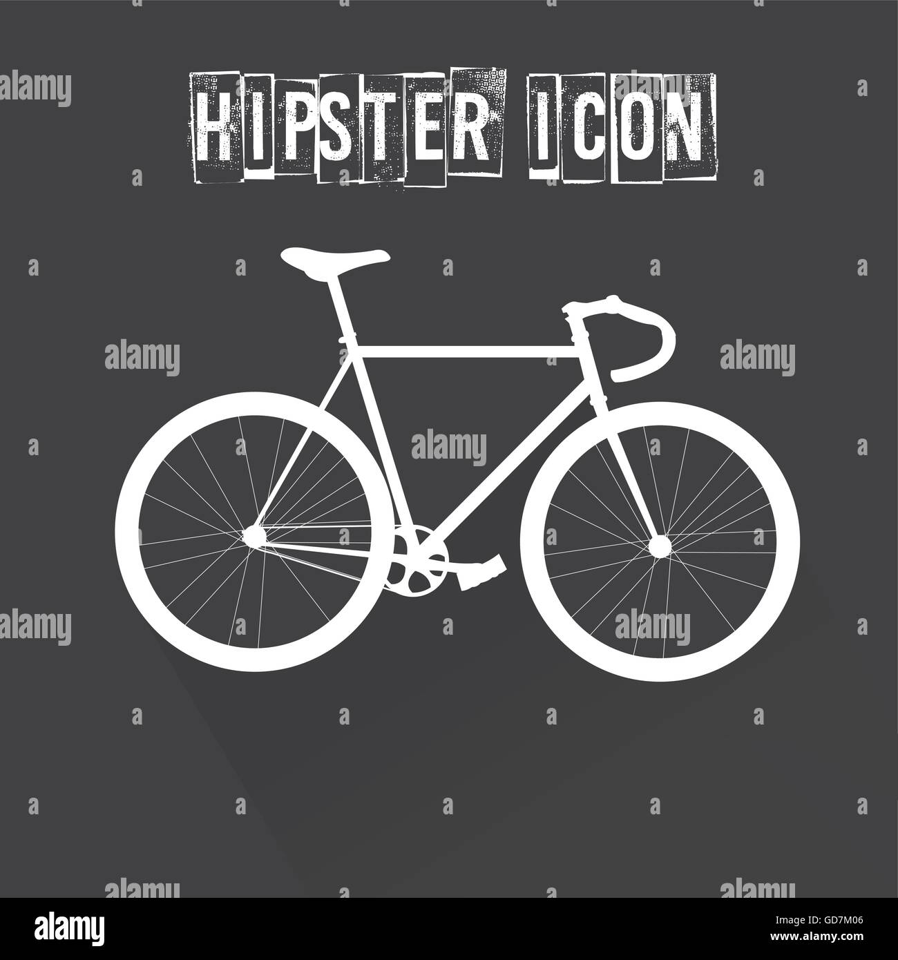 Hipster icon, Vector illustration Stock Vector Image & Art - Alamy