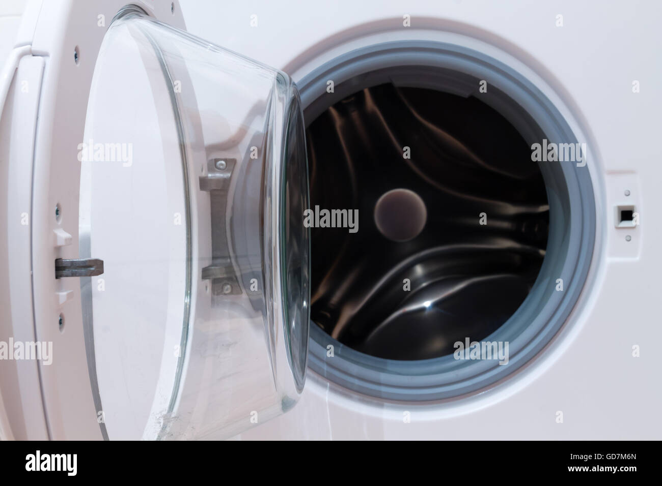 Detail of a open washing machine with depth of field. Household ...