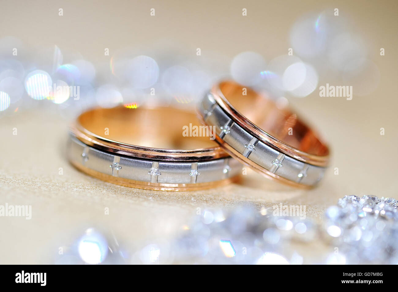 two wedding rings Stock Photo - Alamy