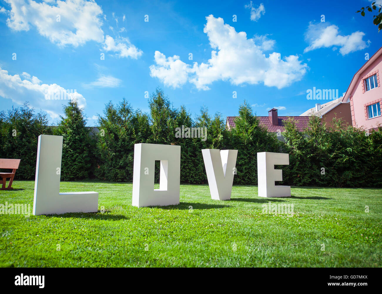Love lettering big letters hi-res stock photography and images - Alamy