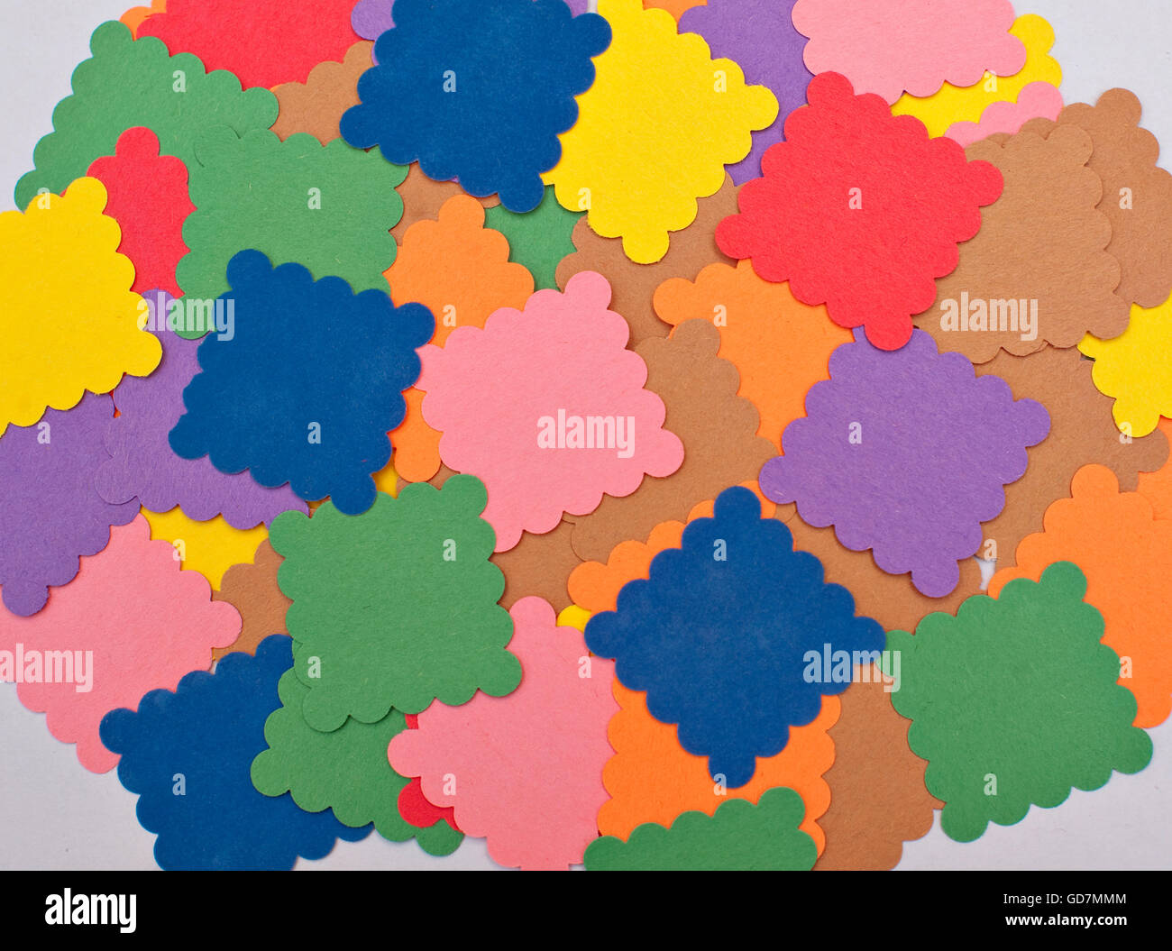 Close up colorful paper arrangement texture background Stock Photo - Alamy
