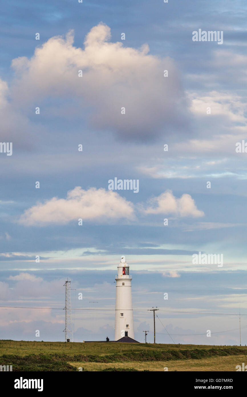 Nash point lighthouse is an iconic 19th century hi-res stock ...