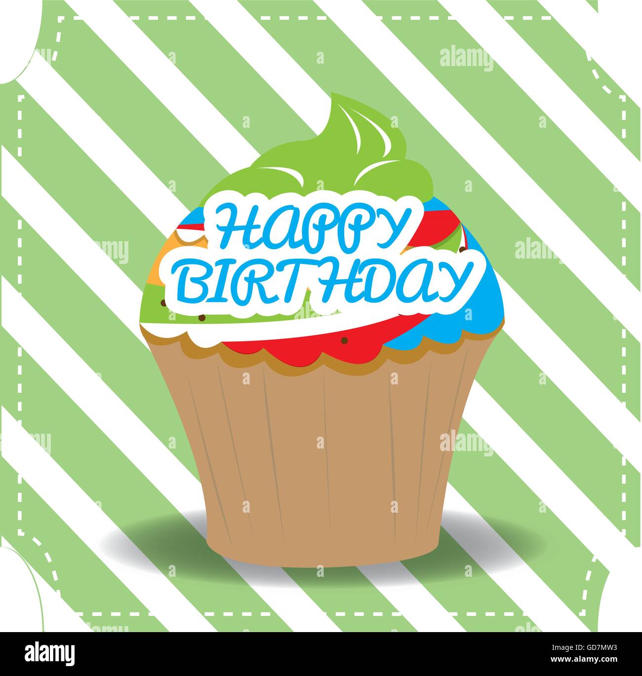 Happy birthday, Vector illustration Stock Vector Image & Art - Alamy