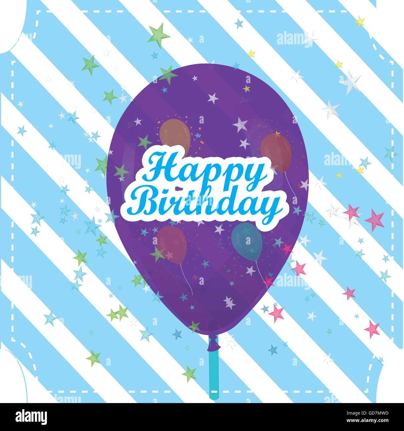 Happy birthday, Vector illustration Stock Vector Image & Art - Alamy