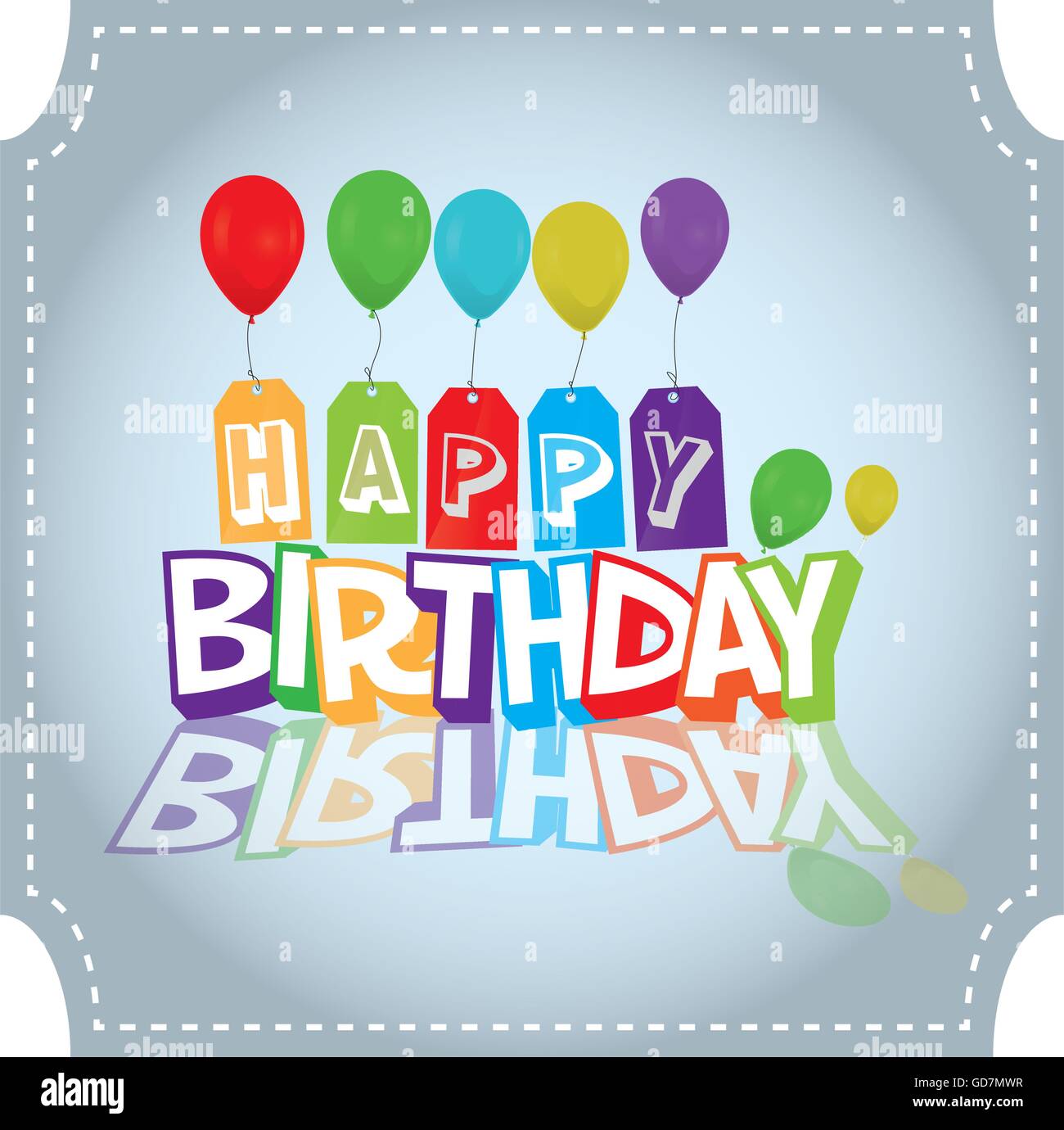 Happy birthday, Vector illustration Stock Vector Image & Art - Alamy