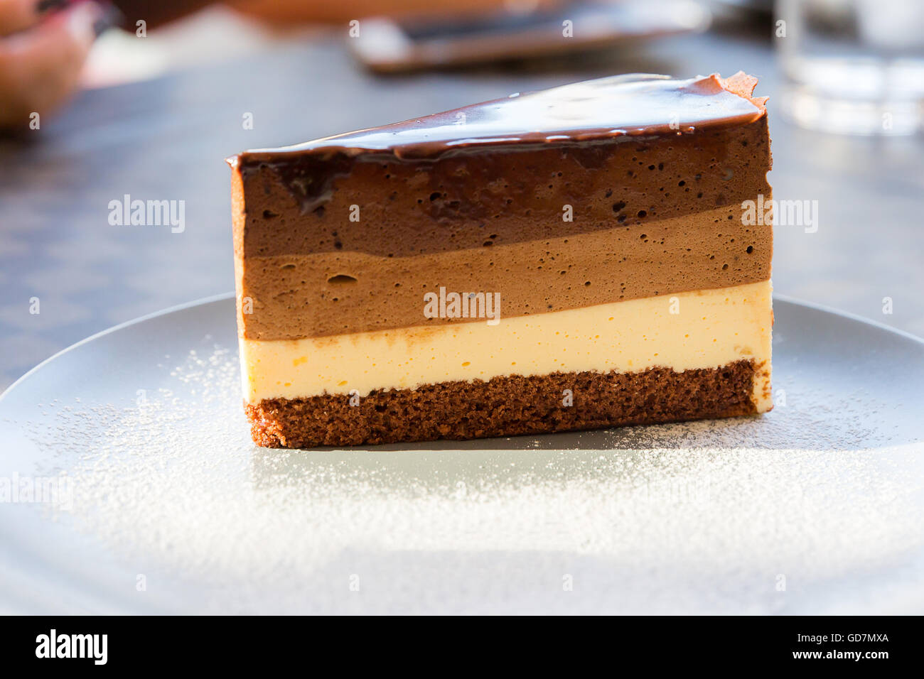 chocolate cake with sweet icing Stock Photo - Alamy