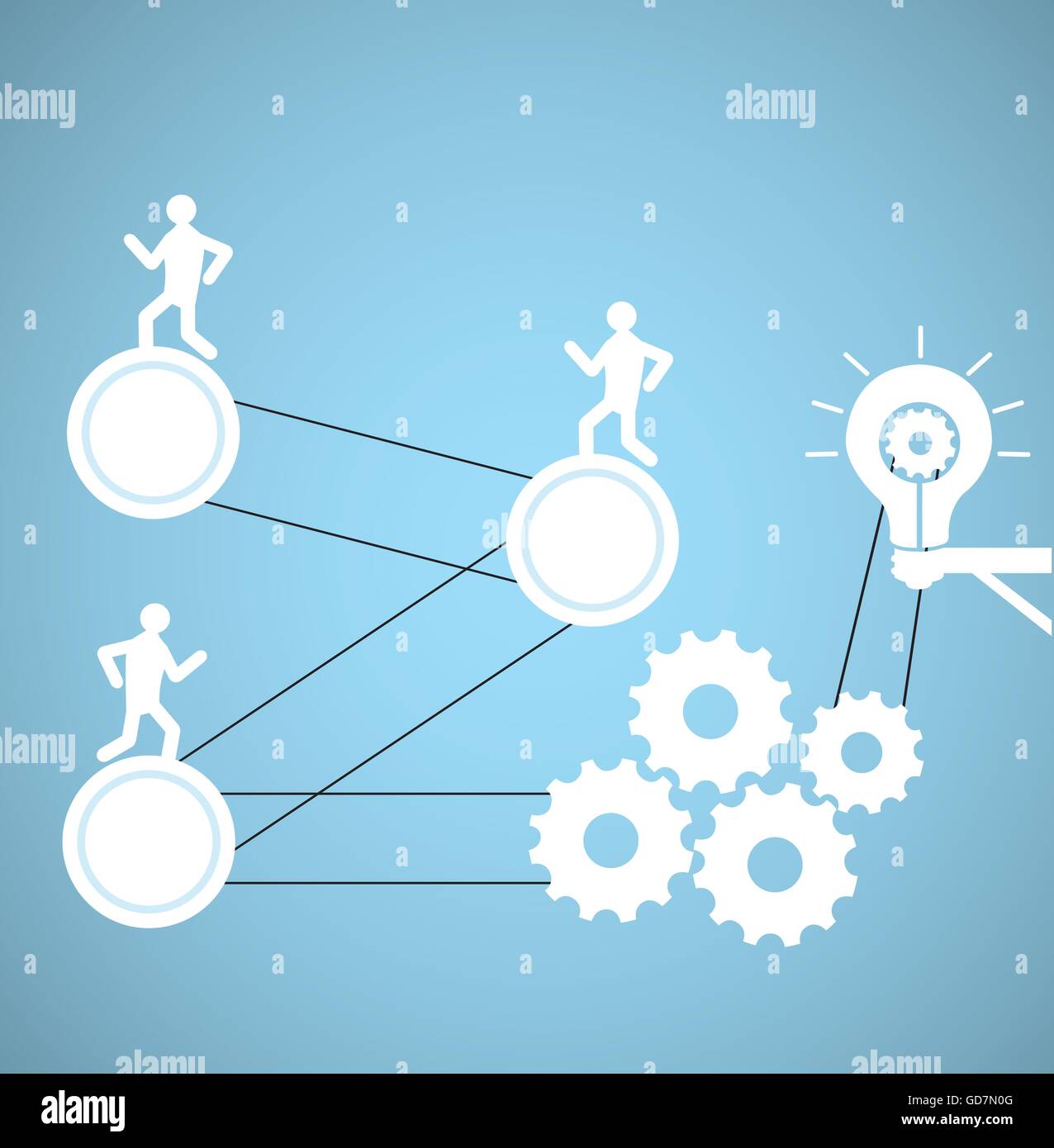 Teamwork, Vector illustration Stock Vector Image & Art - Alamy