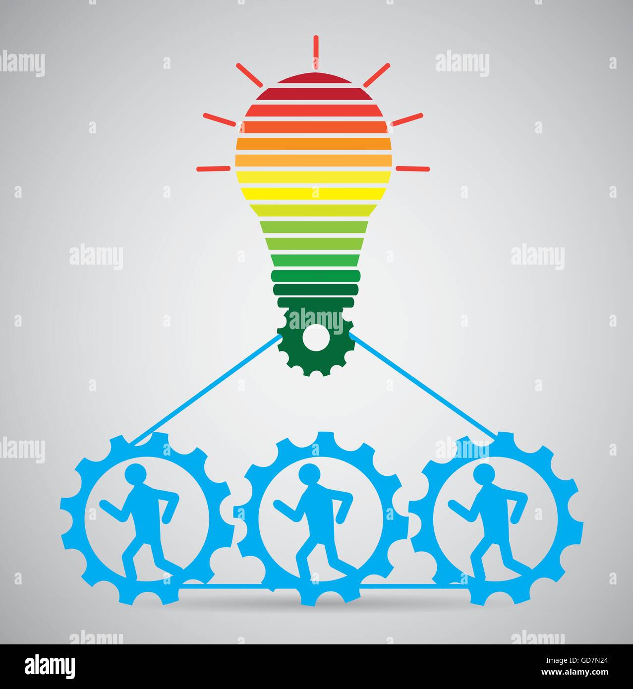 Teamwork, Vector illustration Stock Vector Image & Art - Alamy