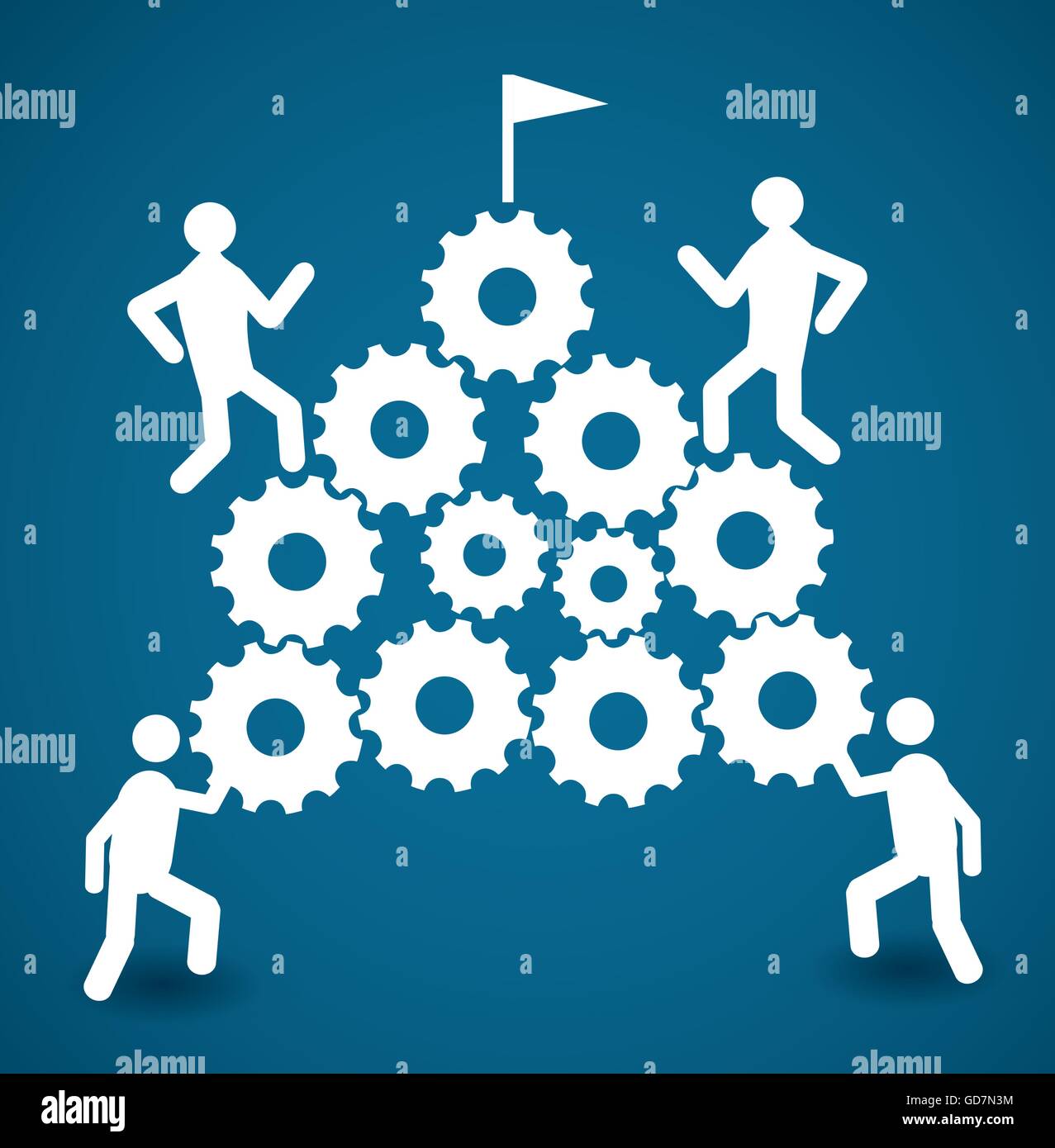Teamwork, Vector illustration Stock Vector Image & Art - Alamy