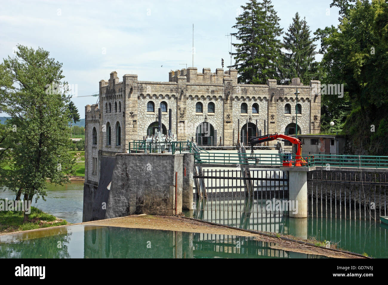 Castle like Hydroelectric power plant Ozalj1 was built in 1908 and is ...