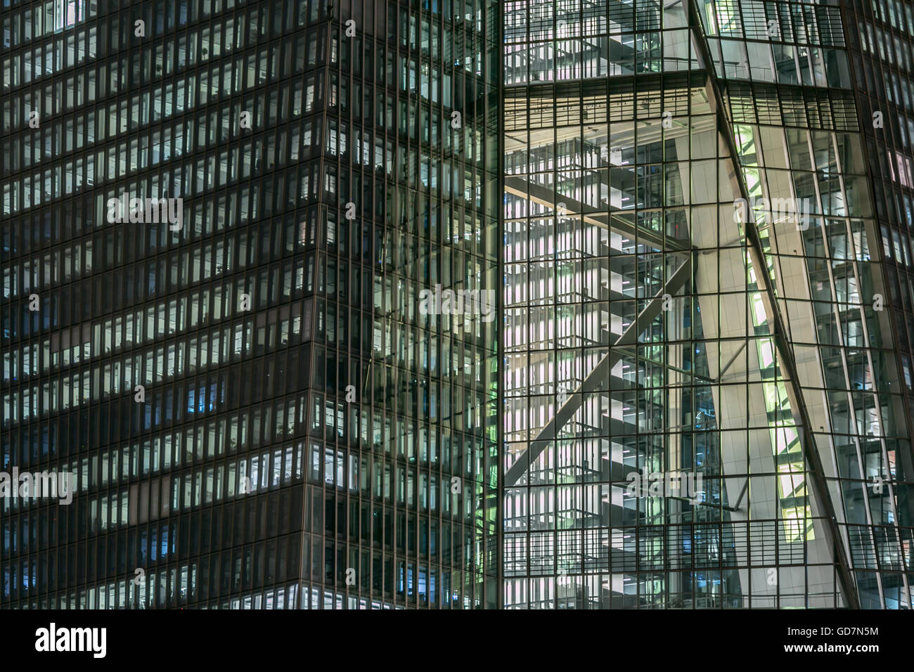 Office Building background at night Stock Photo - Alamy