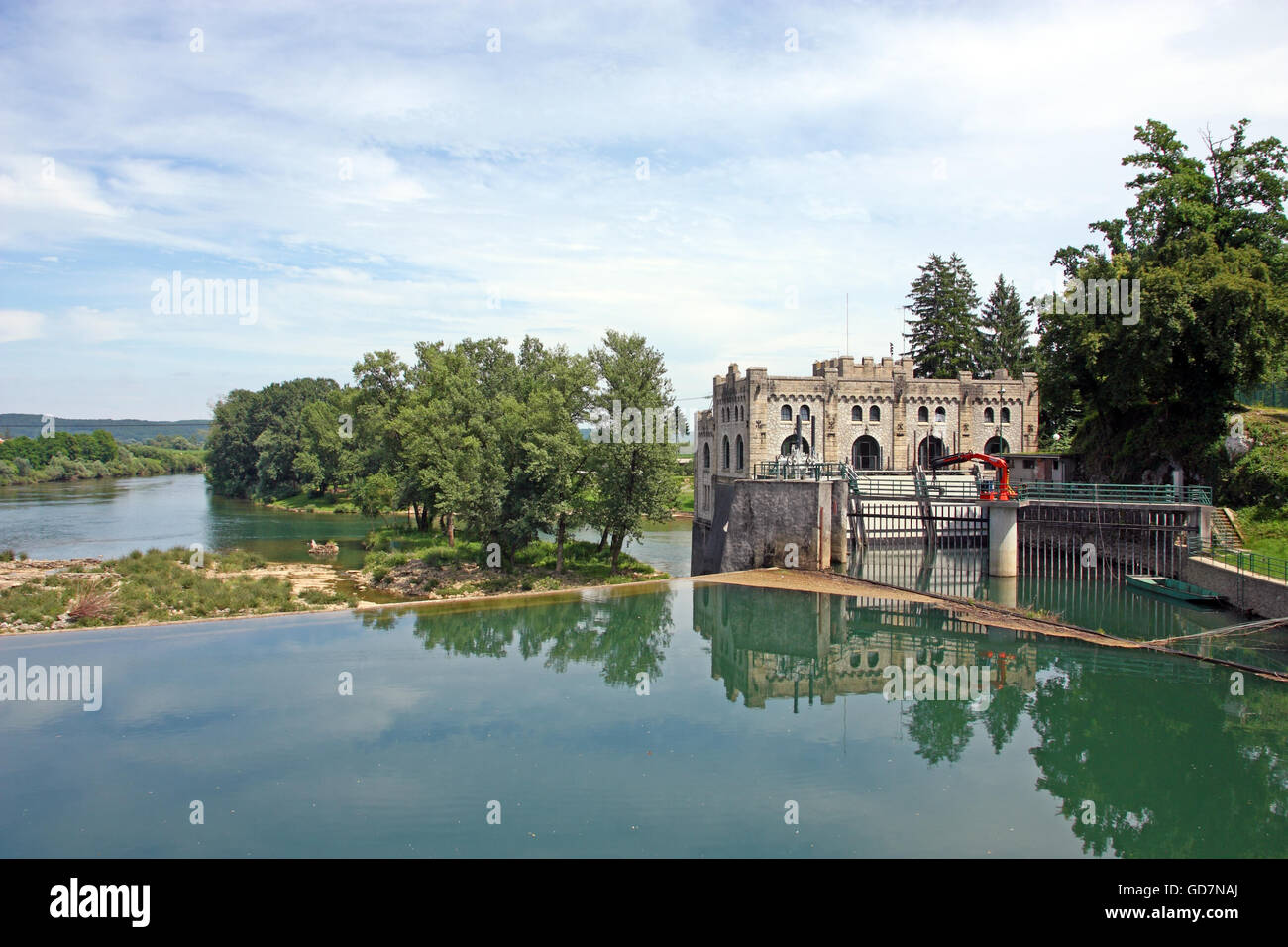 Castle like Hydroelectric power plant Ozalj1 was built in 1908 and is ...