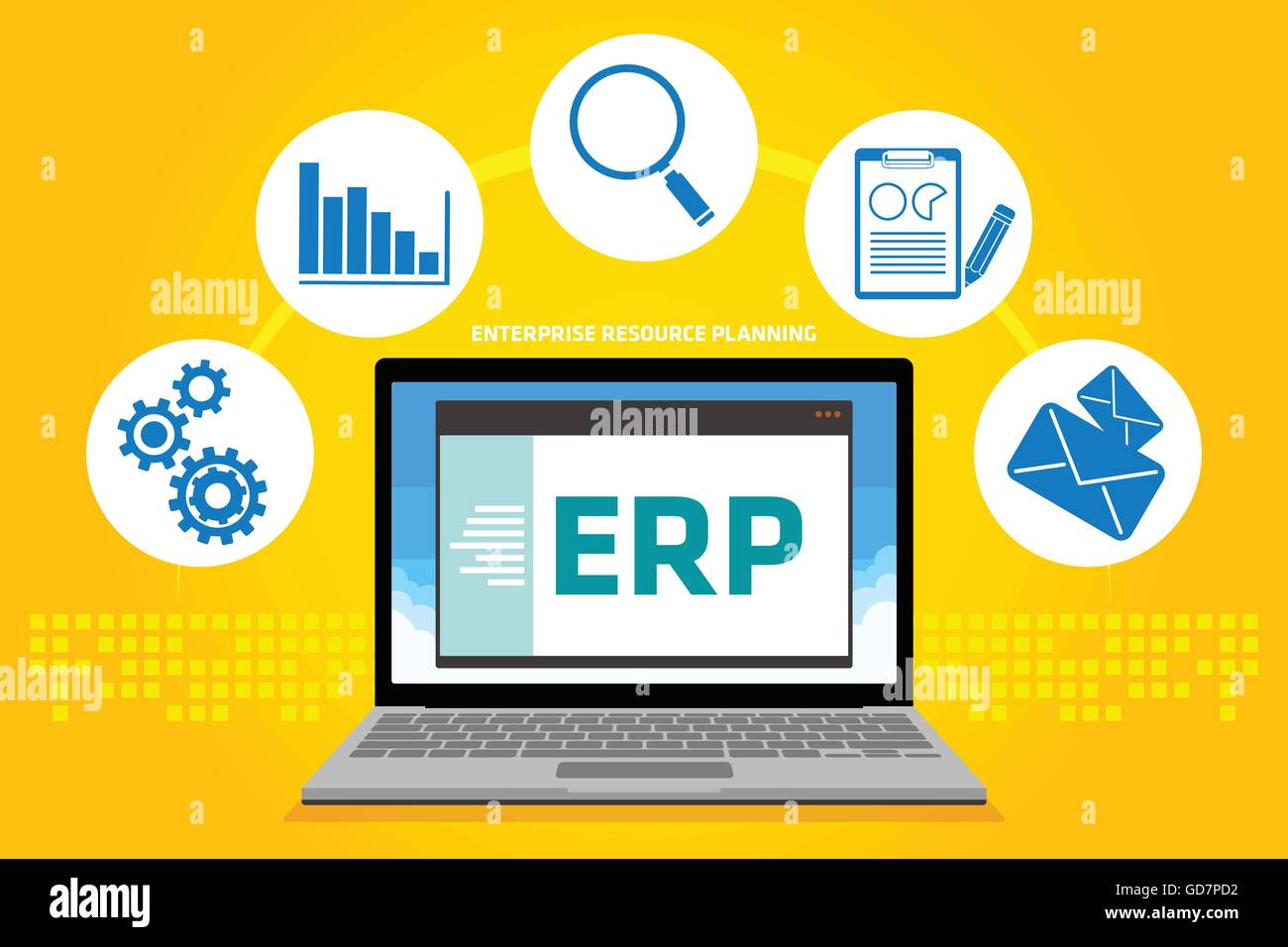 erp enterprise resource planning Stock Vector Image & Art - Alamy