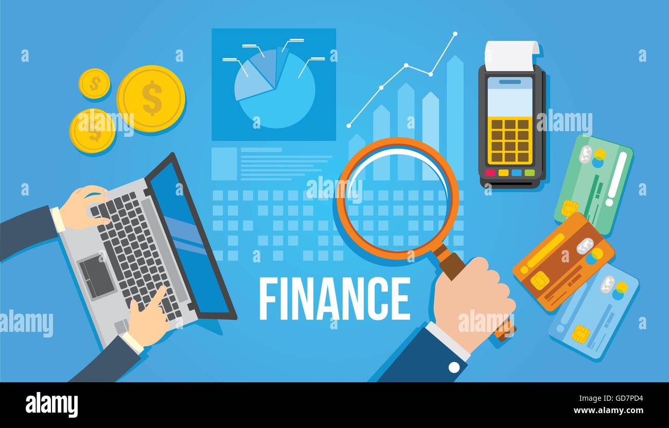 financial management flat design illustration Stock Vector Image & Art ...