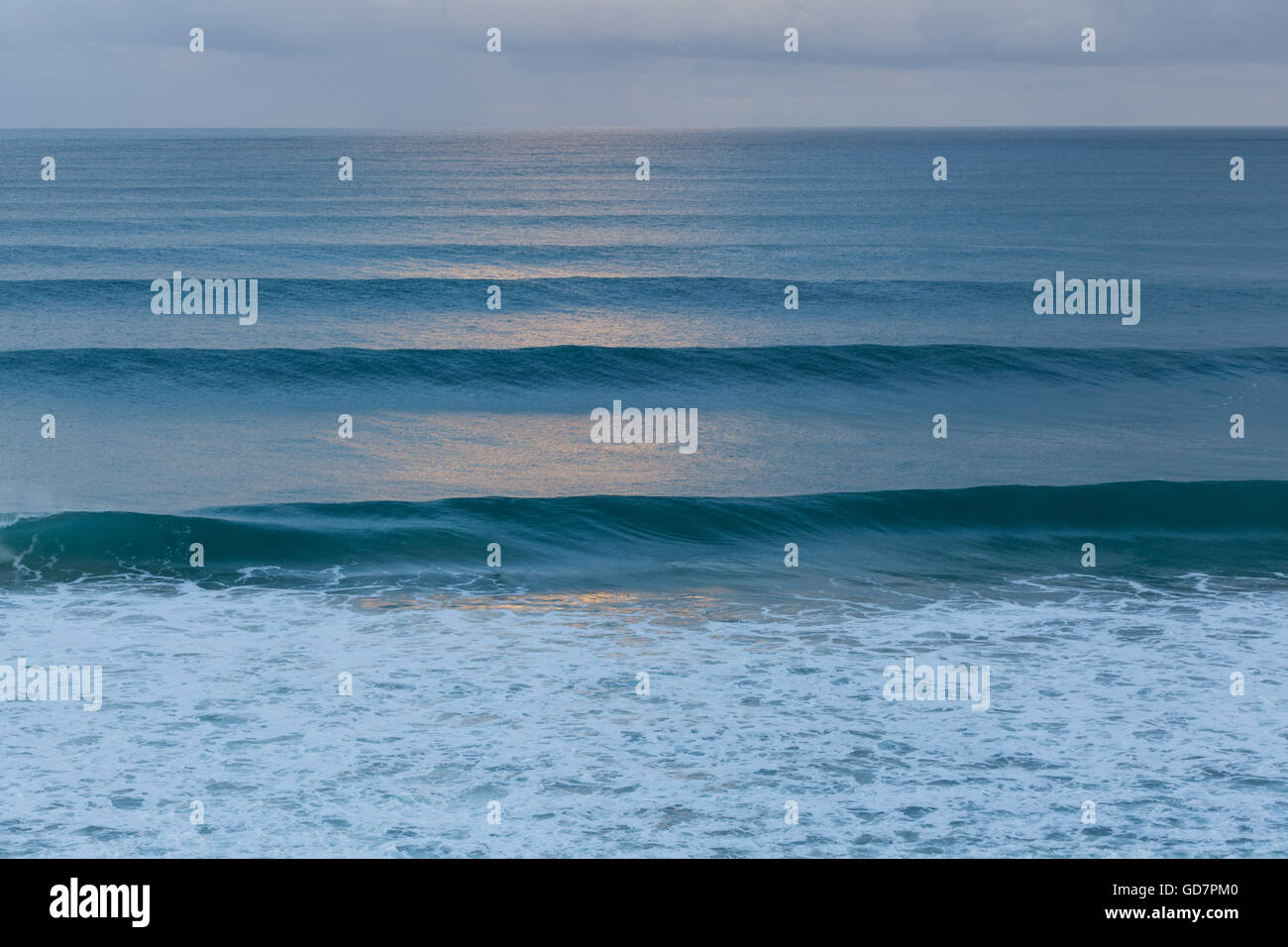 Deep turquoise ocean waves closeup Stock Photo - Alamy