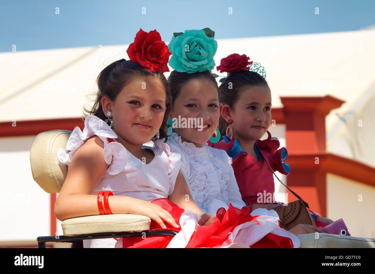 Spanish children dressed up for the Feria de Cordoba Stock Photo - Alamy
