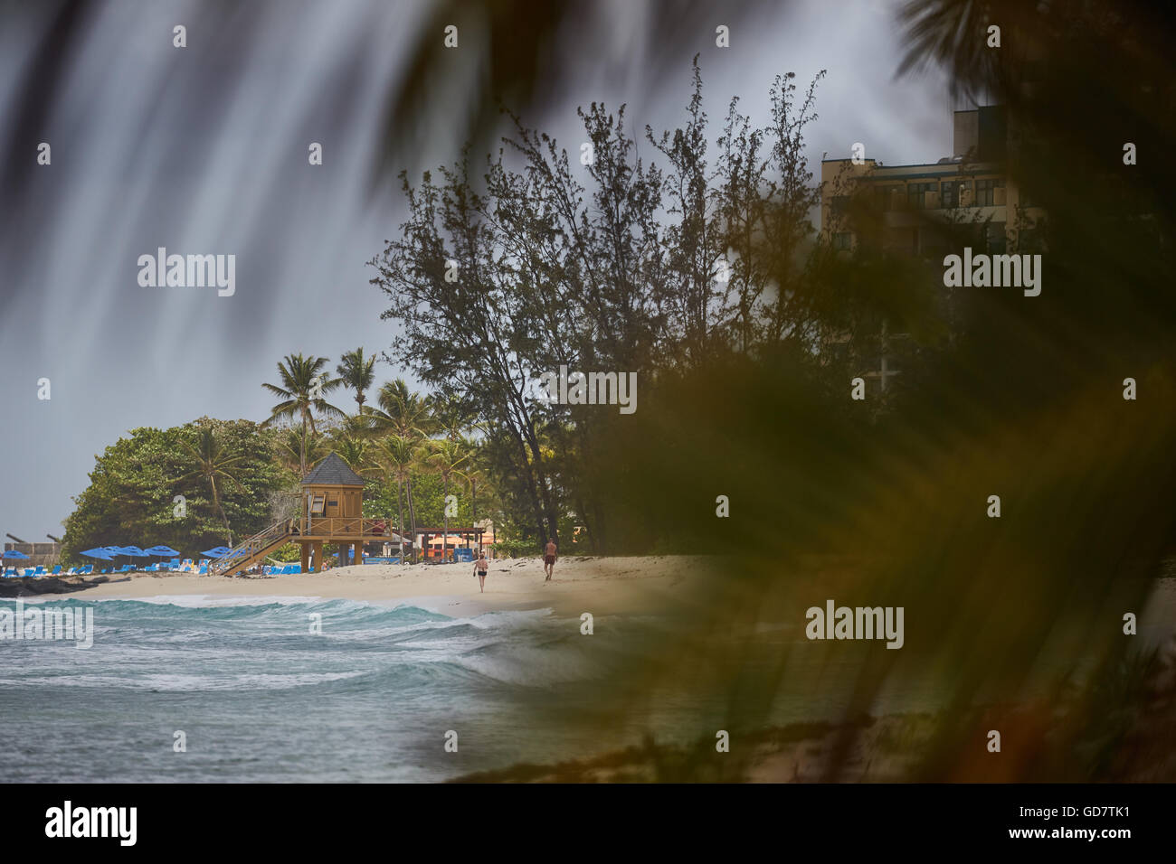 Garrison areas bridgetown beach golden sands clean pretty Caribbean Sea ...