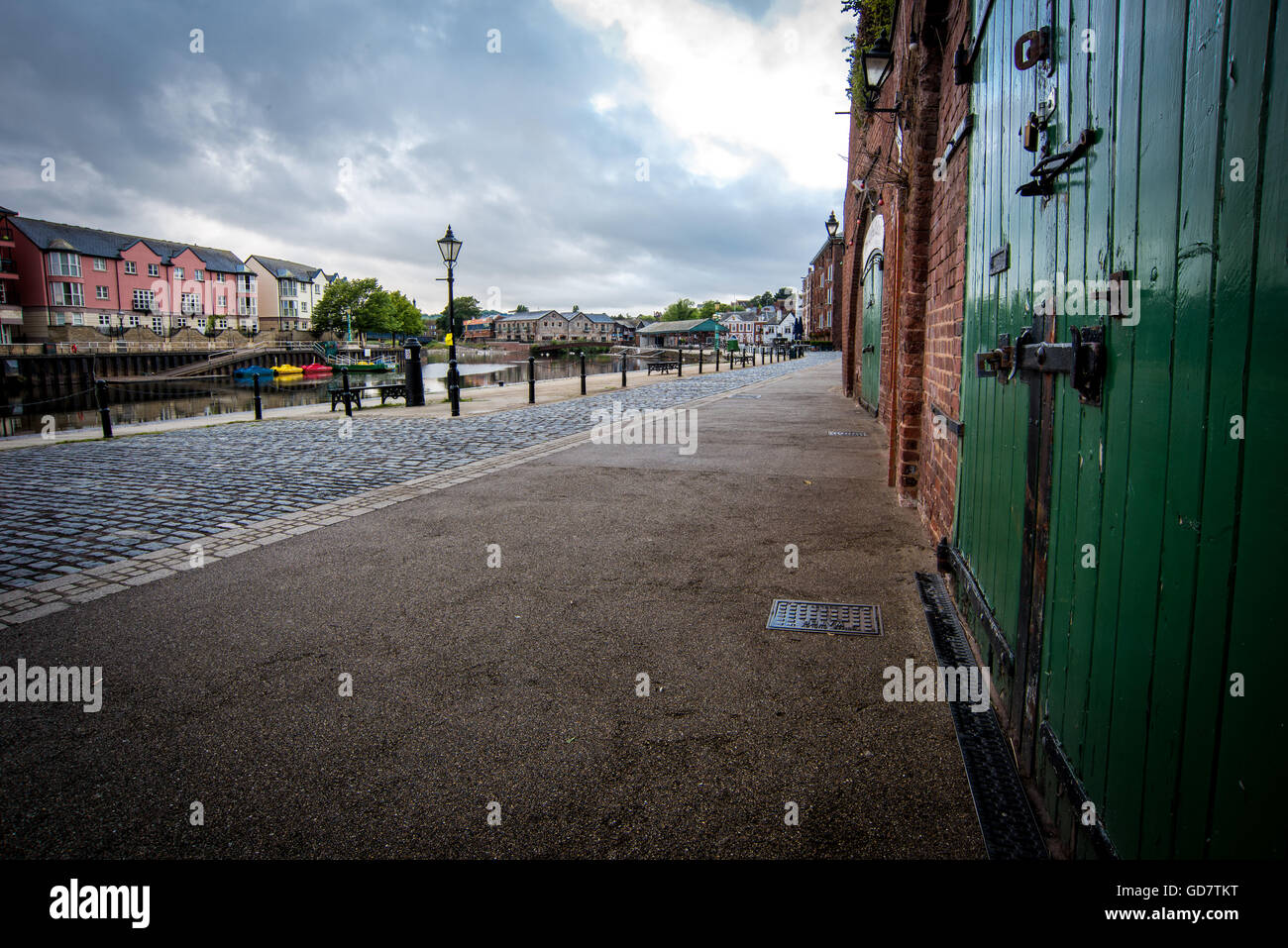 A View of the The Quay at Exeter Devon Stock Photo - Alamy