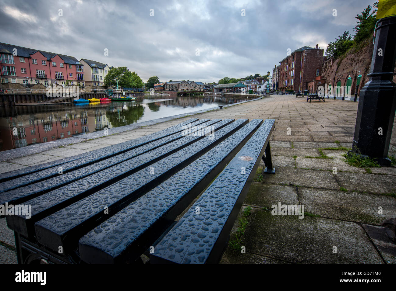 A View of the The Quay at Exeter Devon Stock Photo - Alamy