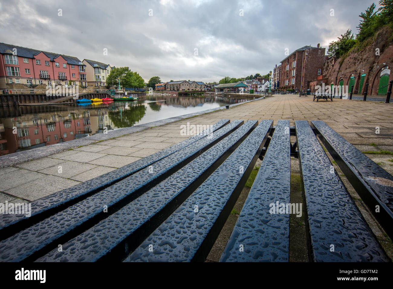 A View of the The Quay at Exeter Devon Stock Photo - Alamy