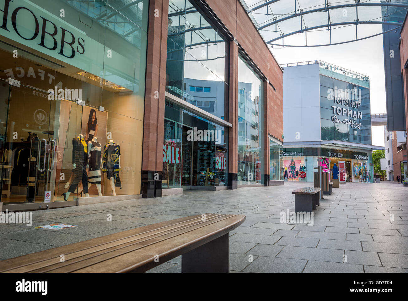 Princesshay shopping center in Exeter devon Stock Photo - Alamy