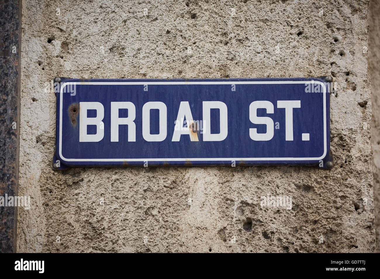 Caribbean road sign hi-res stock photography and images - Alamy