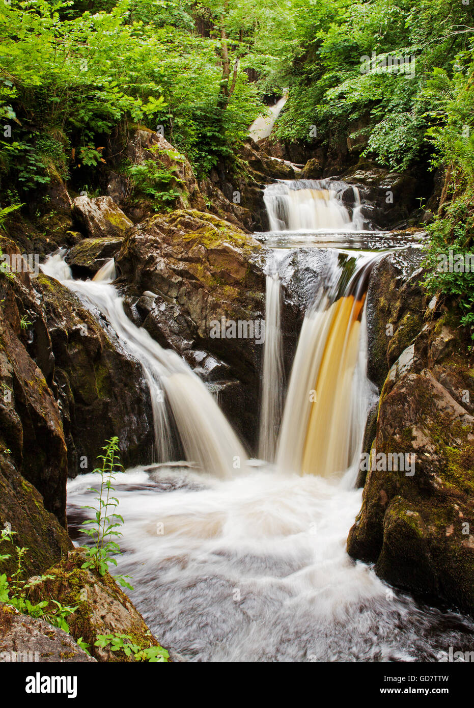 Pecca Twin Falls Stock Photo - Alamy