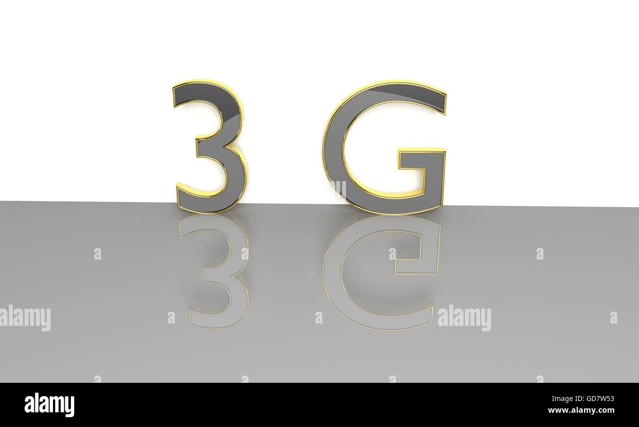 3G 3d text Stock Photo - Alamy
