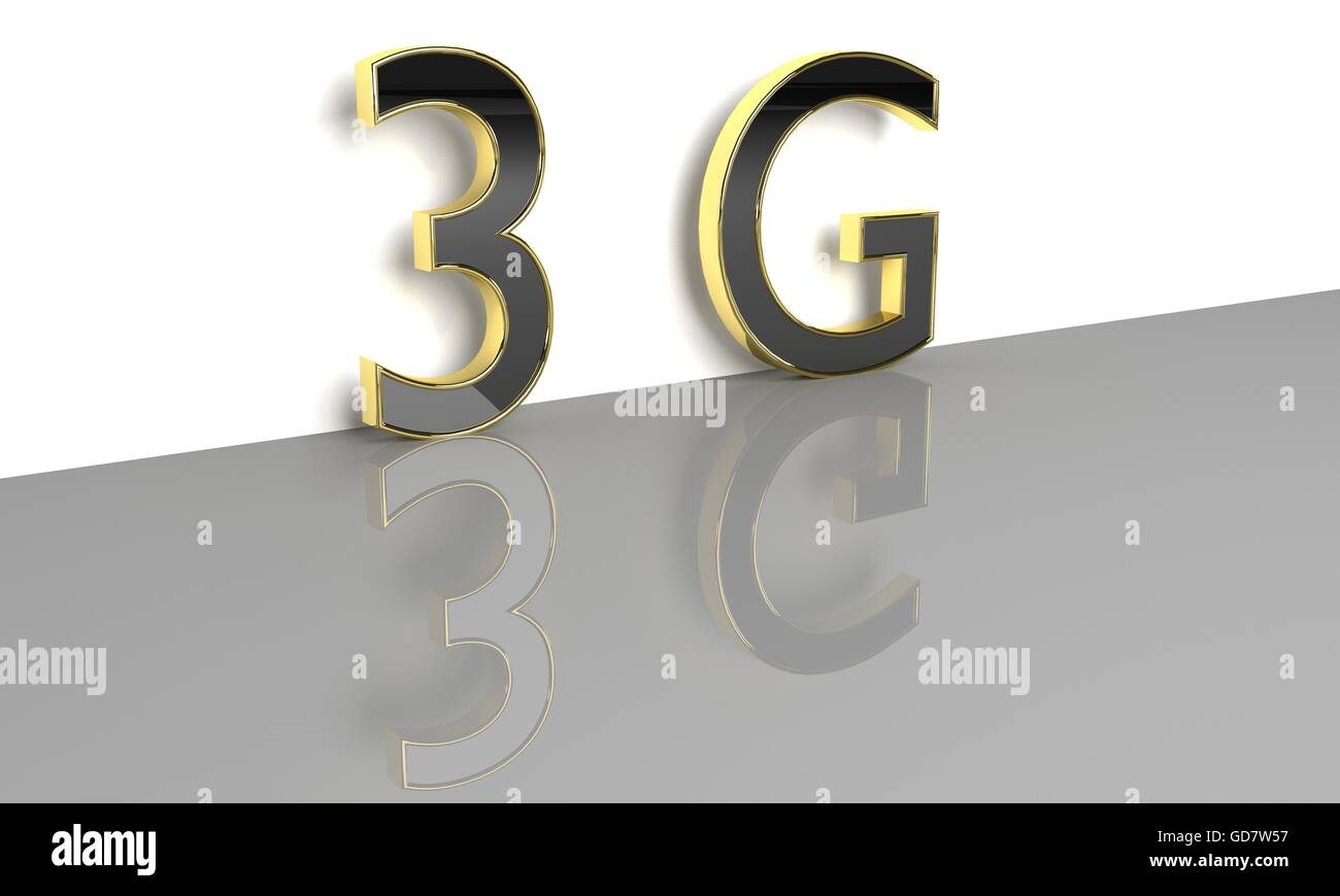 3G 3d text Stock Photo - Alamy