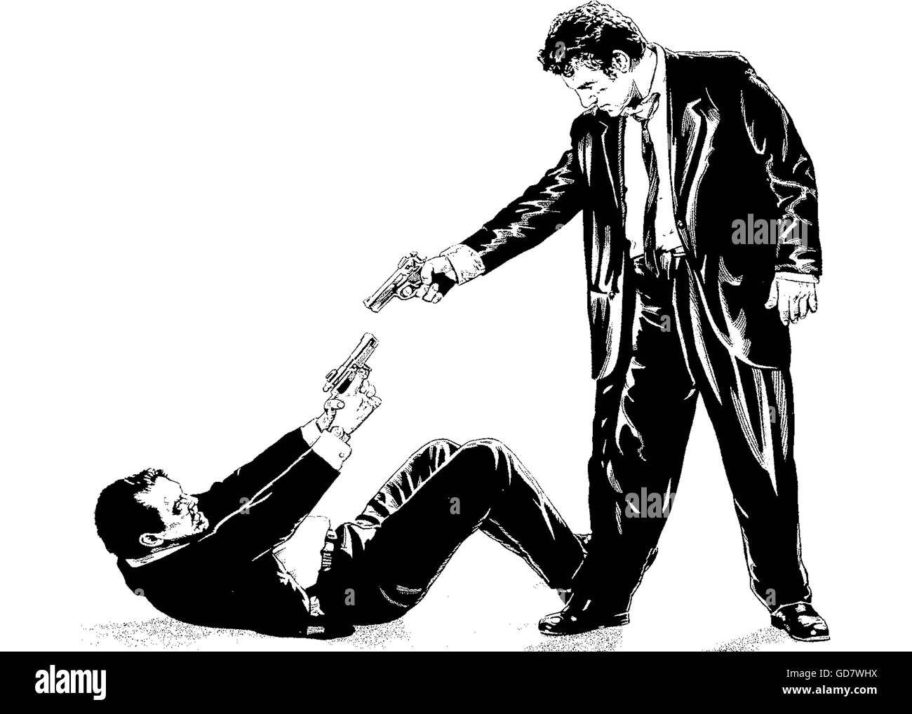 Police standoff guns Cut Out Stock Images & Pictures - Alamy