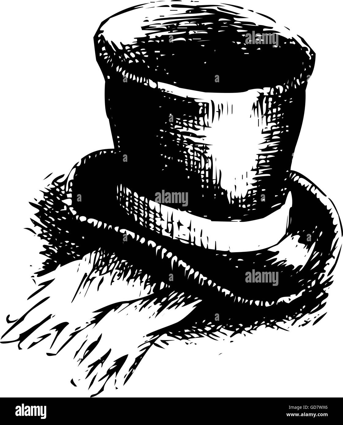 Cartoon old top hat hi-res stock photography and images - Alamy