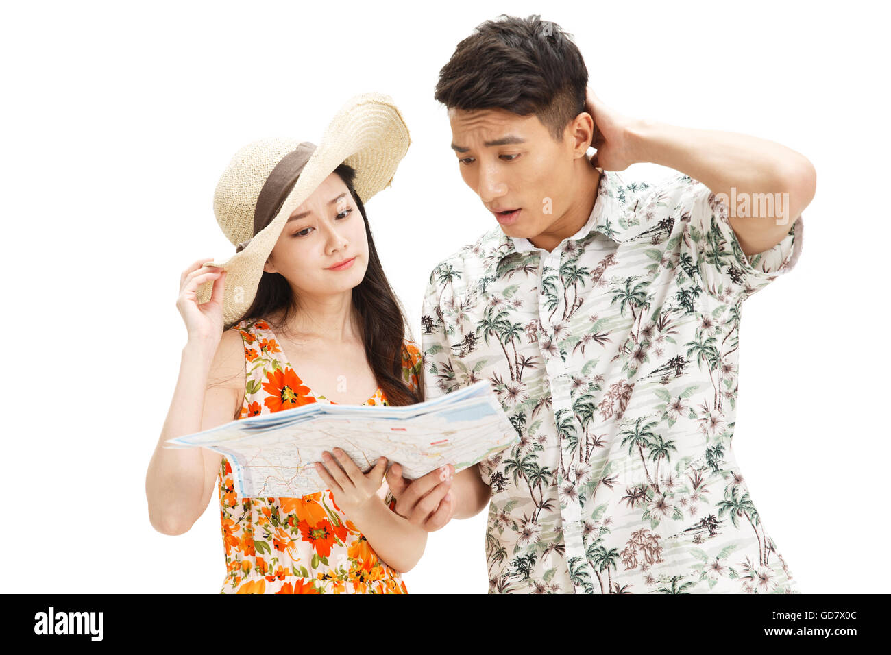 People Watching Map Cut Out Stock Images & Pictures - Alamy