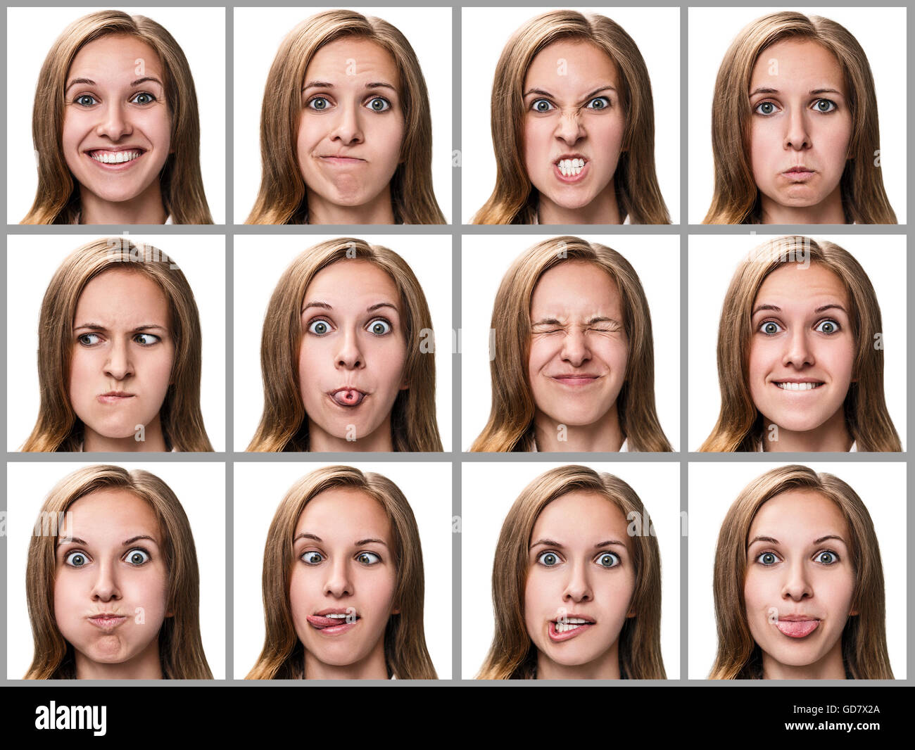 Expressing different emotions hi-res stock photography and images - Alamy