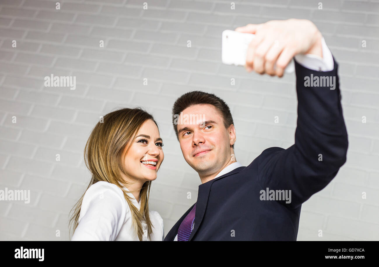 Office life - selfie Stock Photo - Alamy