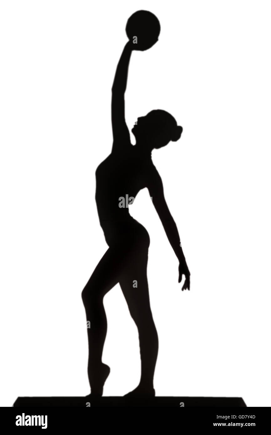 Female Athlete Silhouette Standing
