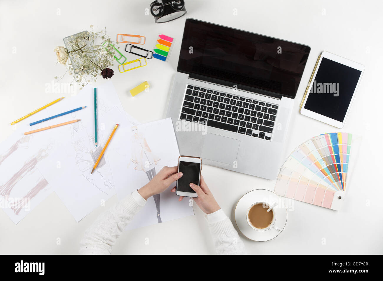 Business desk features Stock Photo - Alamy