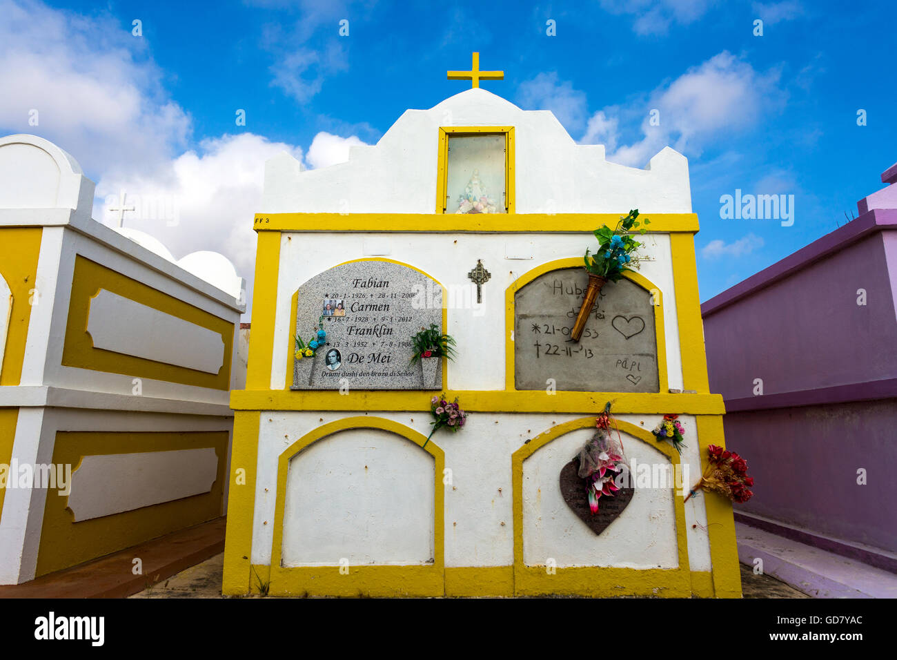 Family mausoleum at the Santa Anna Catholic graveyard in the island's ...
