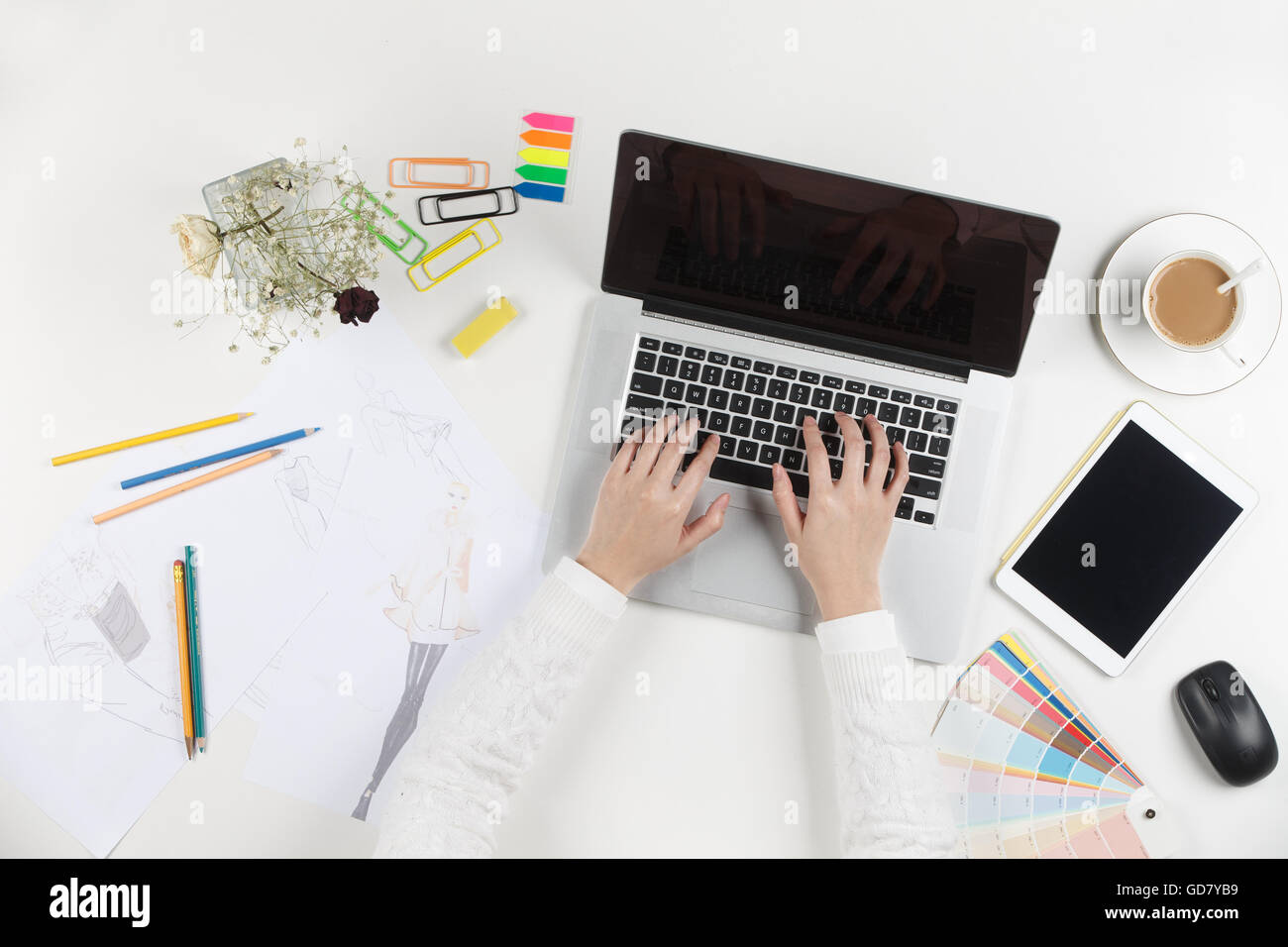 Fashion designer at work Stock Photo - Alamy
