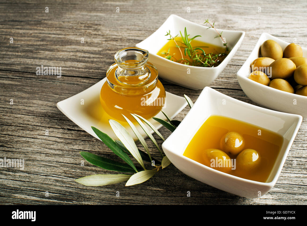 Oil with herbs hi-res stock photography and images - Alamy