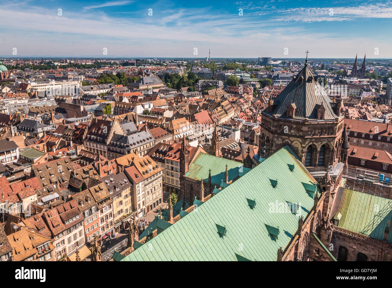 Nice view of Strasbourg in Alsace France Stock Photo - Alamy