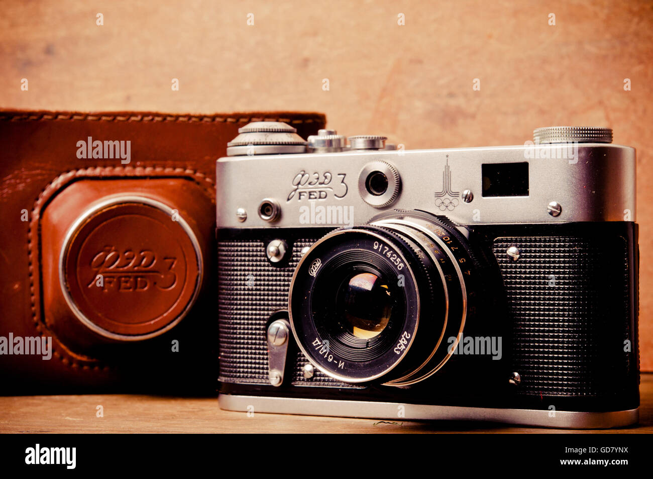 Vintage russian camera hi-res stock photography and images - Alamy