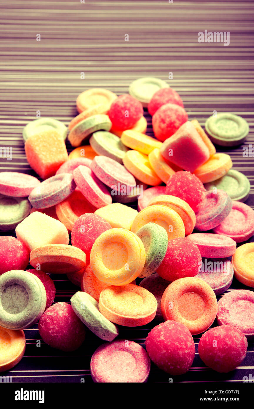variety of colourful candies Stock Photo - Alamy