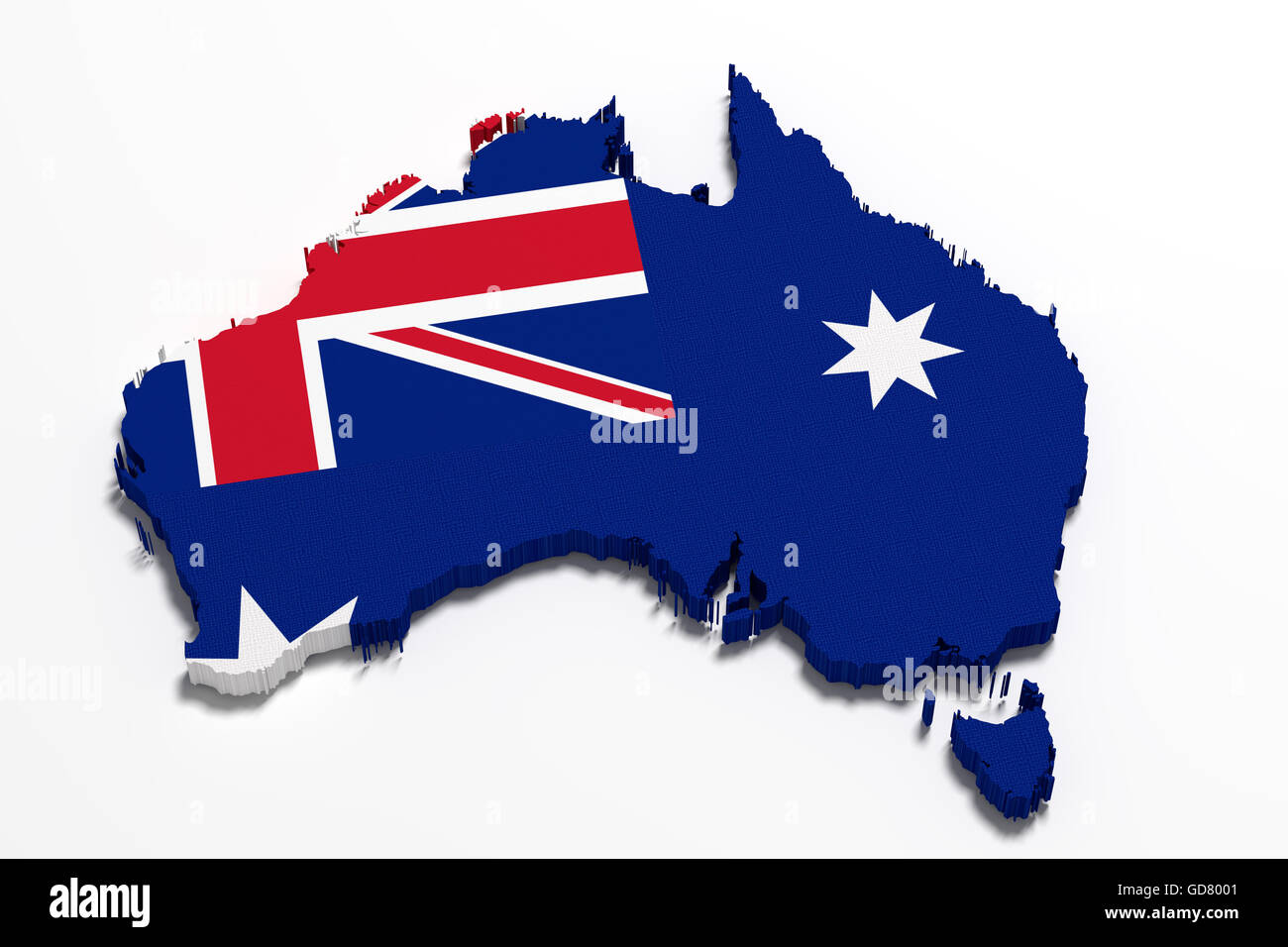Flag map of australia hi-res stock photography and images - Alamy