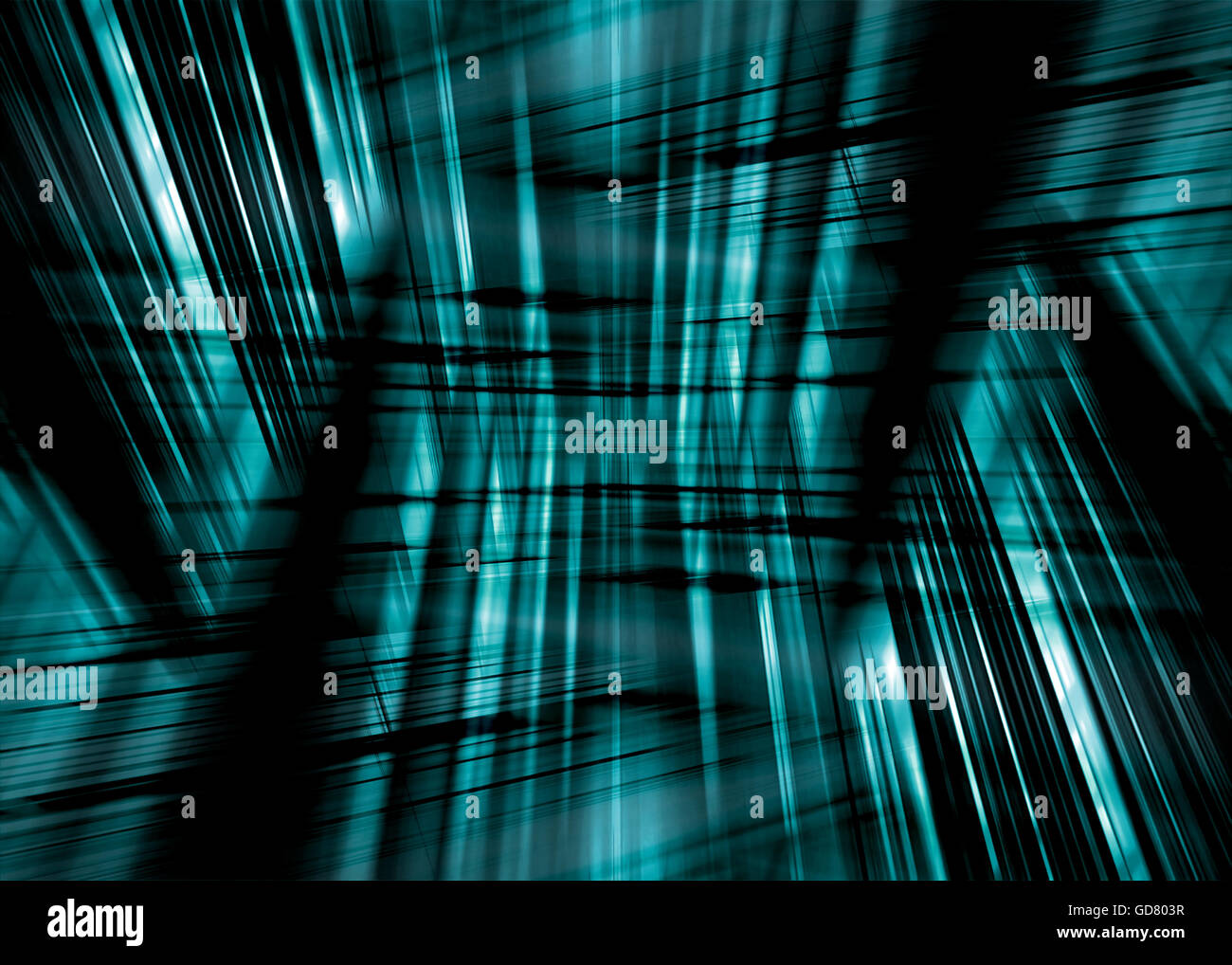 Dynamic black and blue streaked background Stock Photo - Alamy