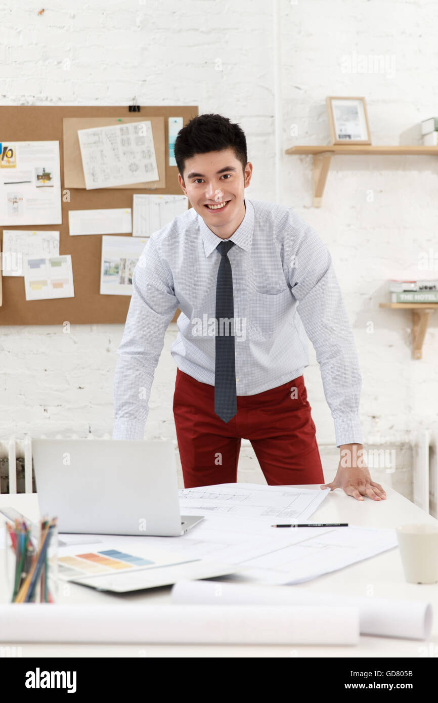 Business men work in the studio Stock Photo - Alamy