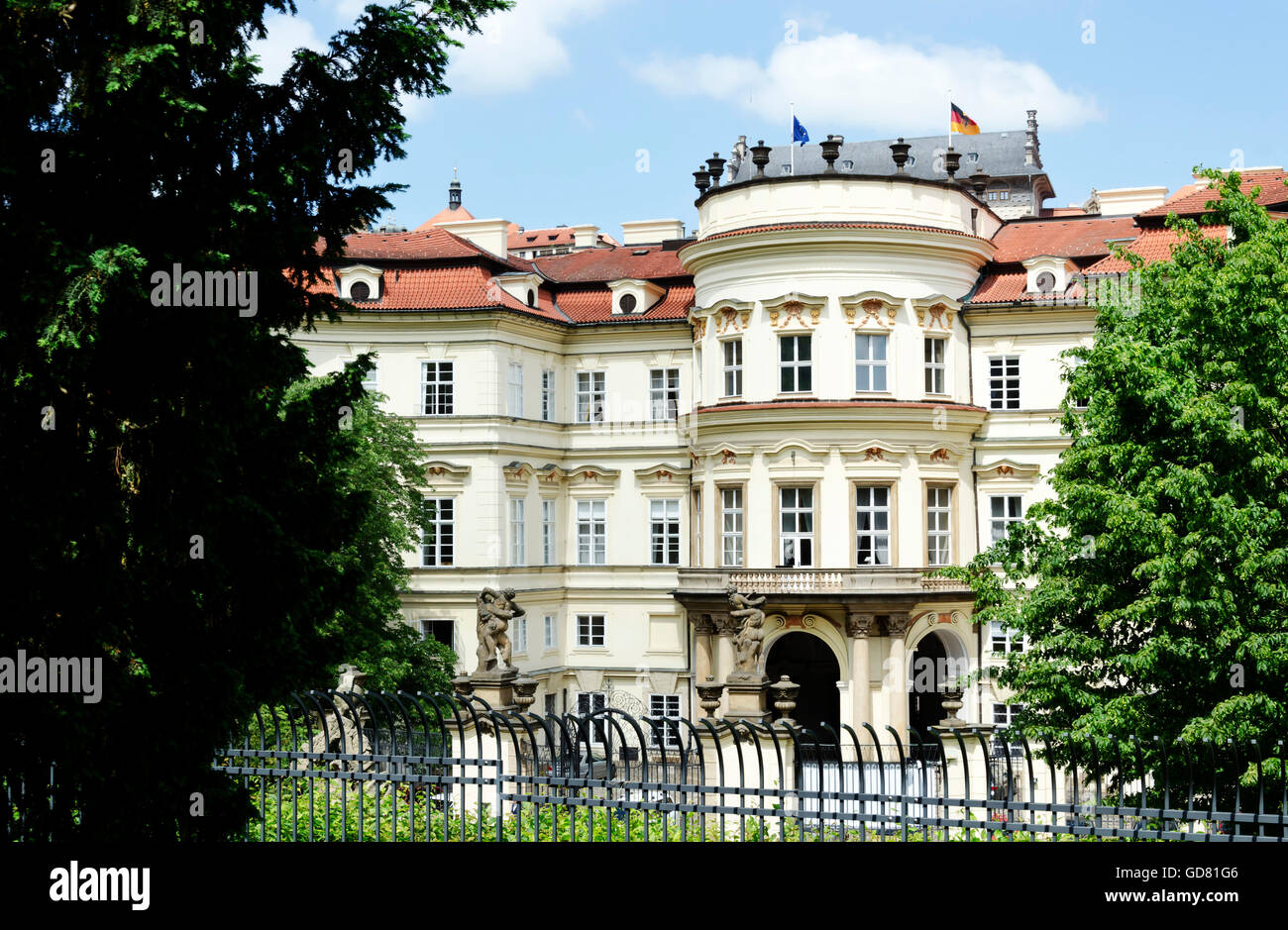 Building german embassy prague hi-res stock photography and images - Alamy