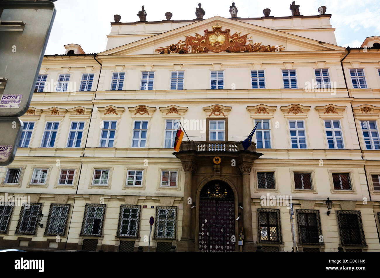 Building german embassy prague hi-res stock photography and images - Alamy